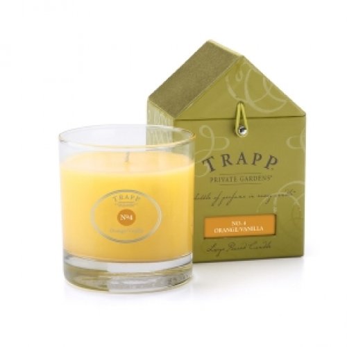 Trapp 7ounce Poured Candle, No. 4, Orange Vanilla