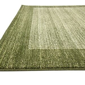 Unique Loom Del Mar Collection Area Rug-Transitional Inspired with Modern Contemporary Design, 6' 0" x 9' 0", Light Green/Beige