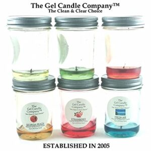 Georgia Peach Scented Mineral Oil Based Up to 90 Hour Classic Jar by The Gel Candle Company