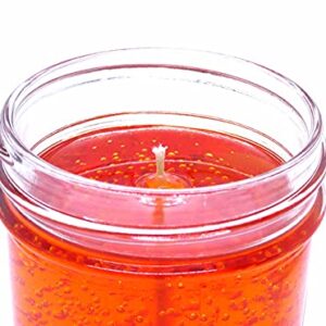 Georgia Peach Scented Mineral Oil Based Up to 90 Hour Classic Jar by The Gel Candle Company