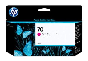 hp 70 magenta 130-ml genuine ink cartridge (c9453a) for designjet z5400, z5200, z3200, z3100 & z2100 large format printers