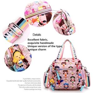 Fang Shan Women Doll Waterproof Nylon Handbag Ladies Bag One Shoulder Cross-body Bags Handbags Mom