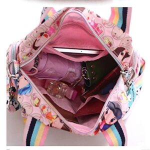 Fang Shan Women Doll Waterproof Nylon Handbag Ladies Bag One Shoulder Cross-body Bags Handbags Mom