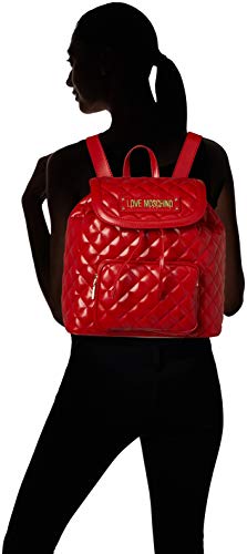 Love Moschino Quilted Nappa Pu, Women’s, Red (Rosso), 15x10x15 cm (W x H L)