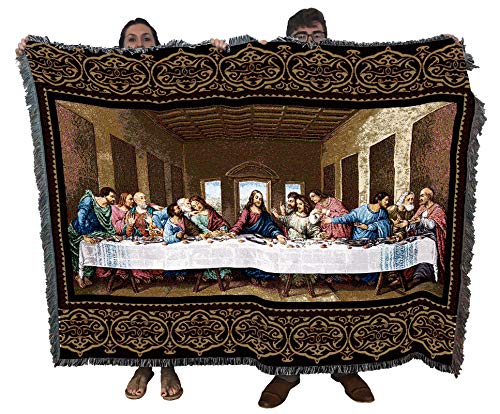 Pure Country Weavers The Last Supper Blanket by Leonardo da Vinci - Religious Gift Tapestry Throw Woven from Cotton - Made in The USA (72x54)