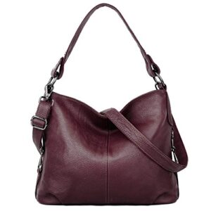 yaluxe genuine leather shoulder bag stylish womens crossbody travel top-handle