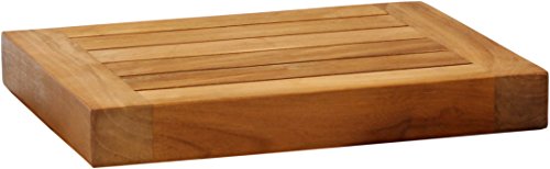 AquaTeak 12" Moa Teak Flat Wall Shelf