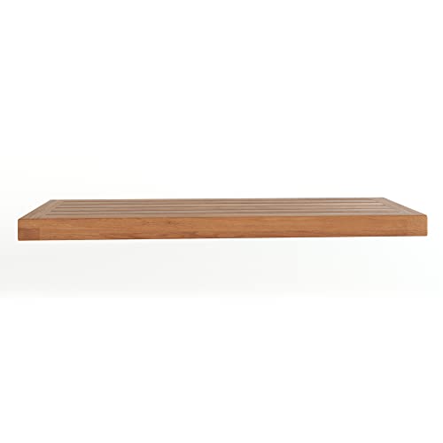 AquaTeak 30" Moa Teak Flat Wall Shelf