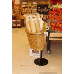 Mobile Merchandisers Single Basket Stand