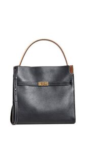 tory burch women’s lee radziwill double bag, black, one size