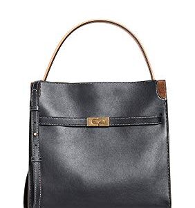 Tory Burch Women's Lee Radziwill Double Bag, Black, One Size