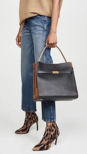 Tory Burch Women's Lee Radziwill Double Bag, Black, One Size