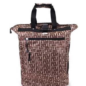 Everest Rolling Tote, Brown, One Size