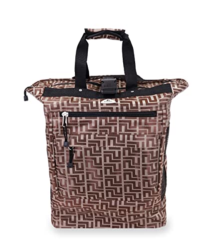 Everest Rolling Tote, Brown, One Size