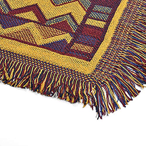 RAIN QUEEN Bohemian Throw Blankets, Boho Knitted Tassel Throw Blankets, Super Soft Cozy Lightweight Couch Decorative Throw Blankets, Bed, Sofa, Outdoor Throw Blanket (50x70 Inch)