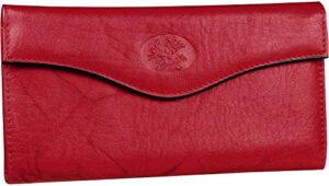 buxton rfid organizer clutch wallet one size red