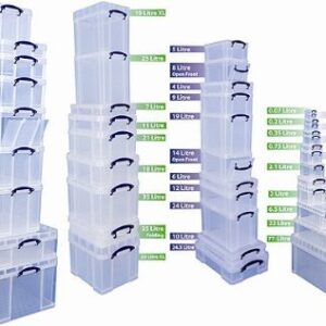 Really Useful Boxes 0.2 Litre Rectangle Really Useful Box Clear