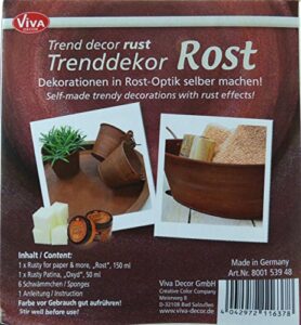 viva decor rusty & patina kit, 12.6×11.5×7.8 cm, multi/colour