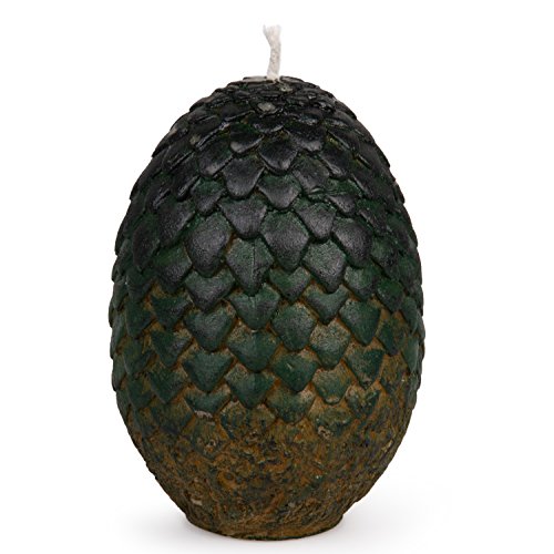 Game of Thrones Dragon Egg Replica Candles, Set of 3 - Great Easter Gift for House of The Dragon & GoT Fans - Unscented - 2 1/2"