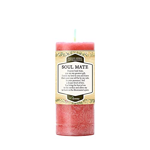 Coventry Creations Soul Mate Affirmation Pillar Spell Candle