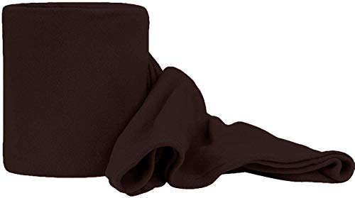 The Home Talk Store Polar Fleece Bed Blanket | Thermal Lightweight Spread | Poly-Fiber | All Season Cozy Throw Paw Blankets for Dogs, Cats | Pet Blankets | Twin Size | 56’’ x 92’’ | Coffee Brown