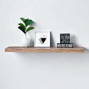 WELLAND 12" Deep Wall Shelves, Floating Wall Shelf Large Floating Shelves, 47.24" L x 11.81" D x 2" T, Deeper Than Others, Retro