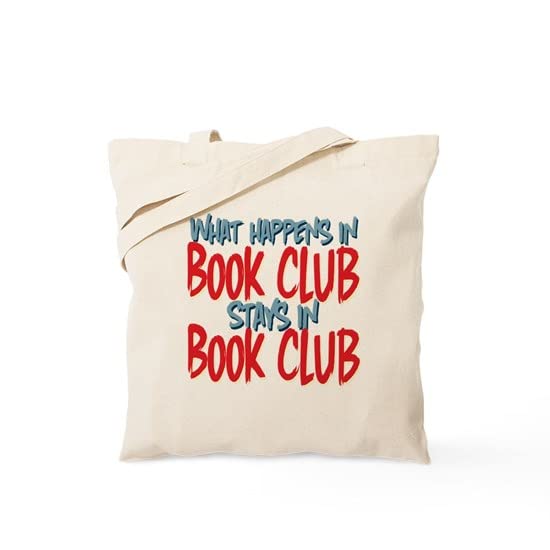 CafePress What Happens In Book Club Tote-Bag Natural Canvas Tote-Bag,Shopping-Bag