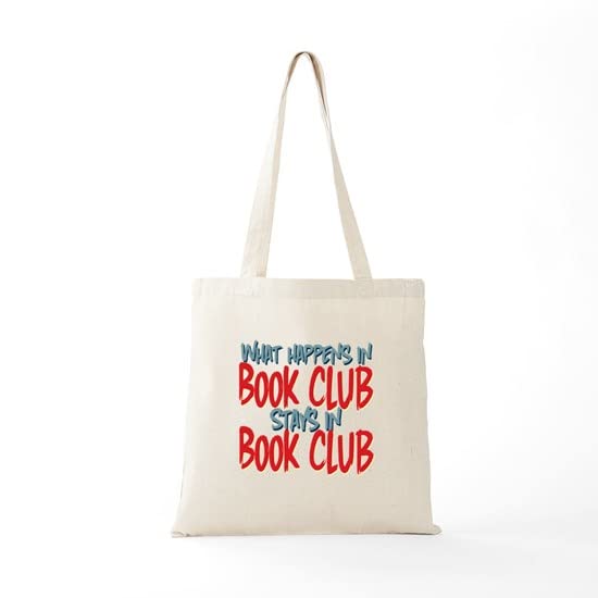 CafePress What Happens In Book Club Tote-Bag Natural Canvas Tote-Bag,Shopping-Bag