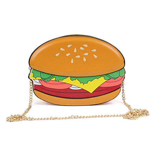 LUI SUI Girls Cupcake Crossbody Handbag Popcorn Hamburger Purse Small Purse Women Cellphone Shoulder Bag