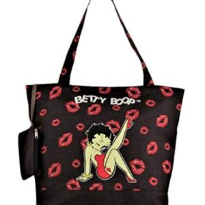 Betty Boop Polyester Shopping Bag with Coin Purse, Tote Style