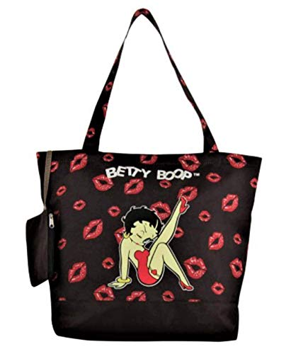 Betty Boop Polyester Shopping Bag with Coin Purse, Tote Style