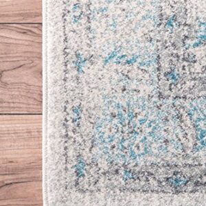 nuLOOM Vintage Rio Area Rug, 6' 7" x 9', Aqua