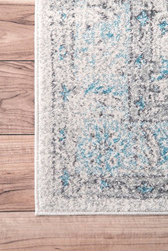 nuLOOM Vintage Rio Area Rug, 6' 7" x 9', Aqua