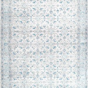 nuLOOM Vintage Rio Area Rug, 6' 7" x 9', Aqua