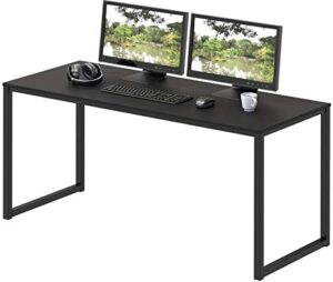 shw home office 48-inch computer desk, black