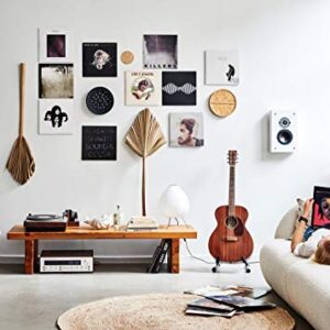 Twelve Inch Vinyl Floating On Your Wall - No Frames, No Visible Support Original - Natural