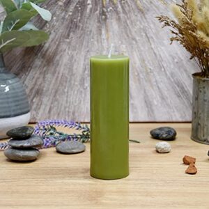 Zest Candle Pillar Candle, 2 by 6-Inch, Sage Green