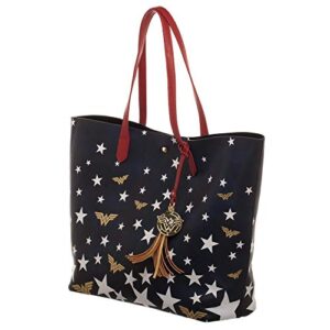 wonder woman red white and blue oversized bag