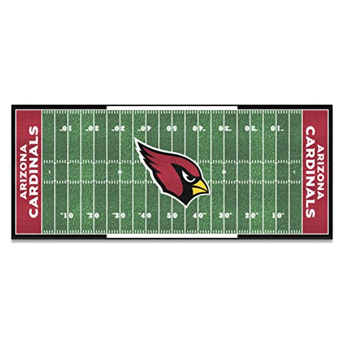 FANMATS - 7343 NFL Arizona Cardinals Nylon Face Football Field Runner 30"x72"