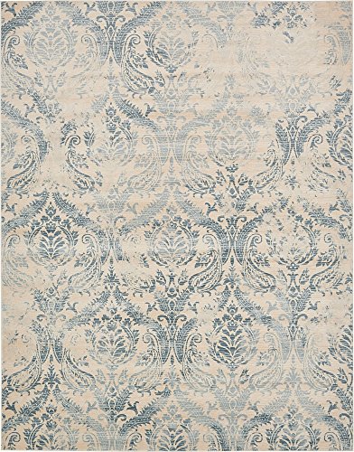 Unique Loom Paris Collection Pastel Tones Traditional Distressed Blue Area Rug (8' 0 x 10' 0)