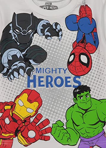 Marvel Avengers Super Hero Adventures Spider-Man Hulk Iron Man Toddler Boys 4 Pack Graphic T-Shirts 4T