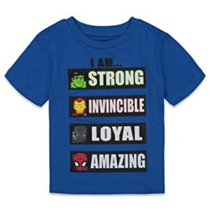 Marvel Avengers Super Hero Adventures Spider-Man Hulk Iron Man Toddler Boys 4 Pack Graphic T-Shirts 4T