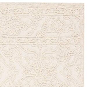 SAFAVIEH Trace Collection 5' x 8' Ivory TRC102C Handmade Premium Wool Area Rug