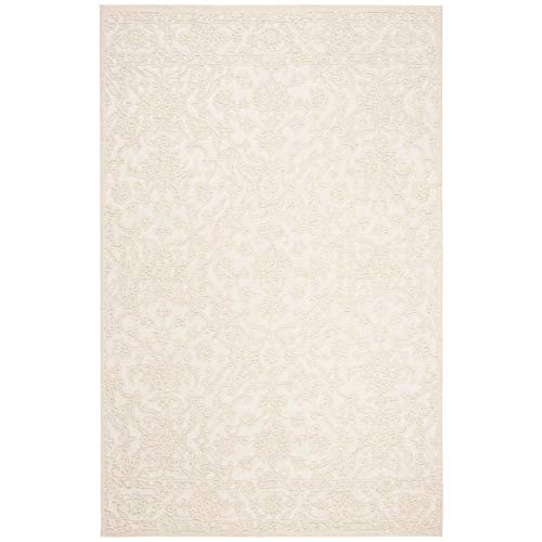 SAFAVIEH Trace Collection 5' x 8' Ivory TRC102C Handmade Premium Wool Area Rug