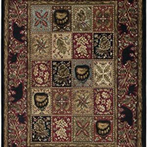 Rustic Lodge Persian Black 8x10 Area Rug, 7'10x9'10