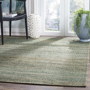 safavieh cape cod collection 8′ x 10′ sage / natural cap503b handmade braided hemp area rug