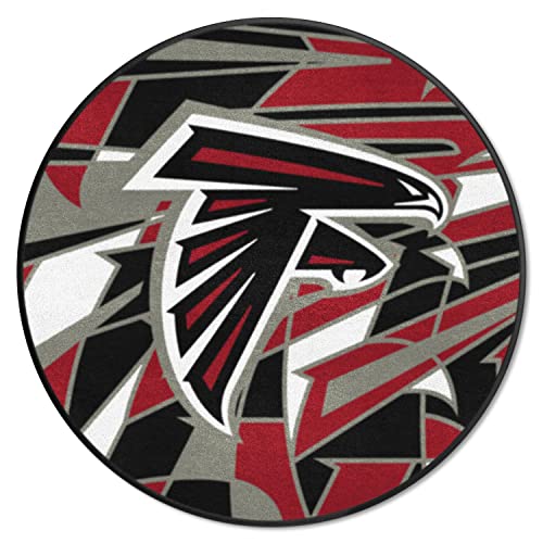 FANMATS 23201 Atlanta Falcons Roundel Rug - 27in. Diameter Xfit Design