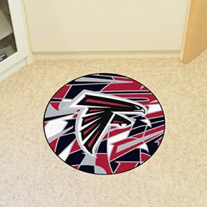 FANMATS 23201 Atlanta Falcons Roundel Rug - 27in. Diameter Xfit Design