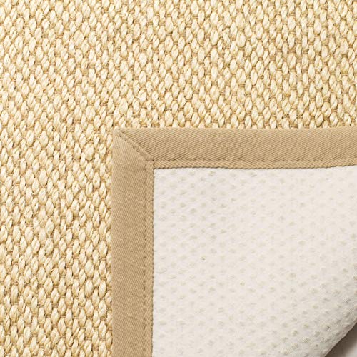 Safavieh Natural Fiber Collection 8' x 10' Ivory/Beige NF152A Border Sisal Area Rug