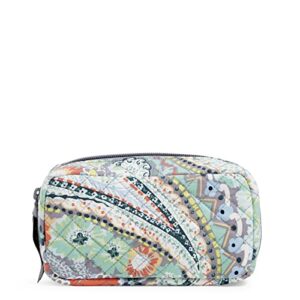 vera bradley women’s cotton zip-around essential oil case, citrus paisley – recycled cotton, one size